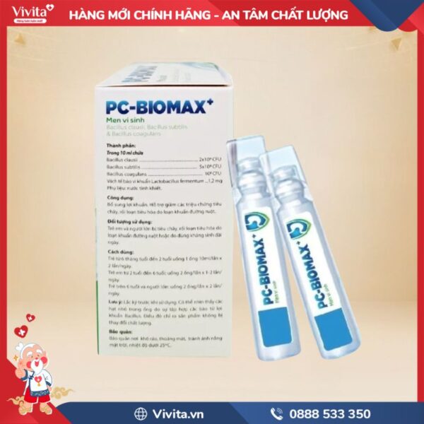 Men vi sinh PC Biomax Hỗ trợ bổ sung lợi khuẩn đường ruột